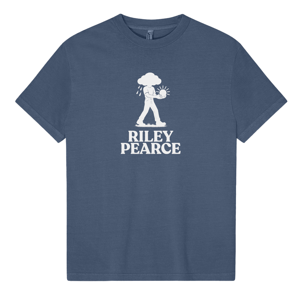 Riley Pearce | Faded Blue Tee | Merch Fan
