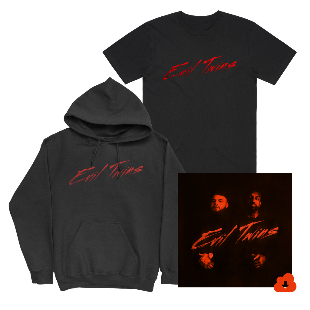Evil Twins | Hoodie + T-Shirt + Download Bundle | Merch Fan